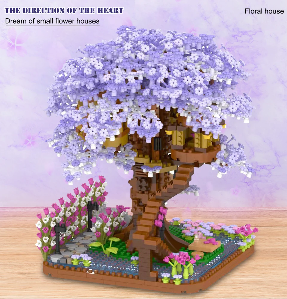 Street View Bricks | Building Blocks | Tree House | Moc Toys - House Building Blocks City ...