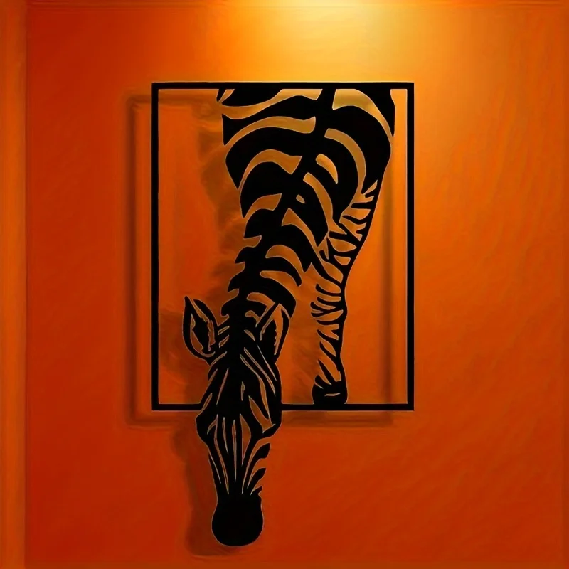 [Modern Zebra Metal Art] Minimalist Zebra Metal Wall Art - Modern ...