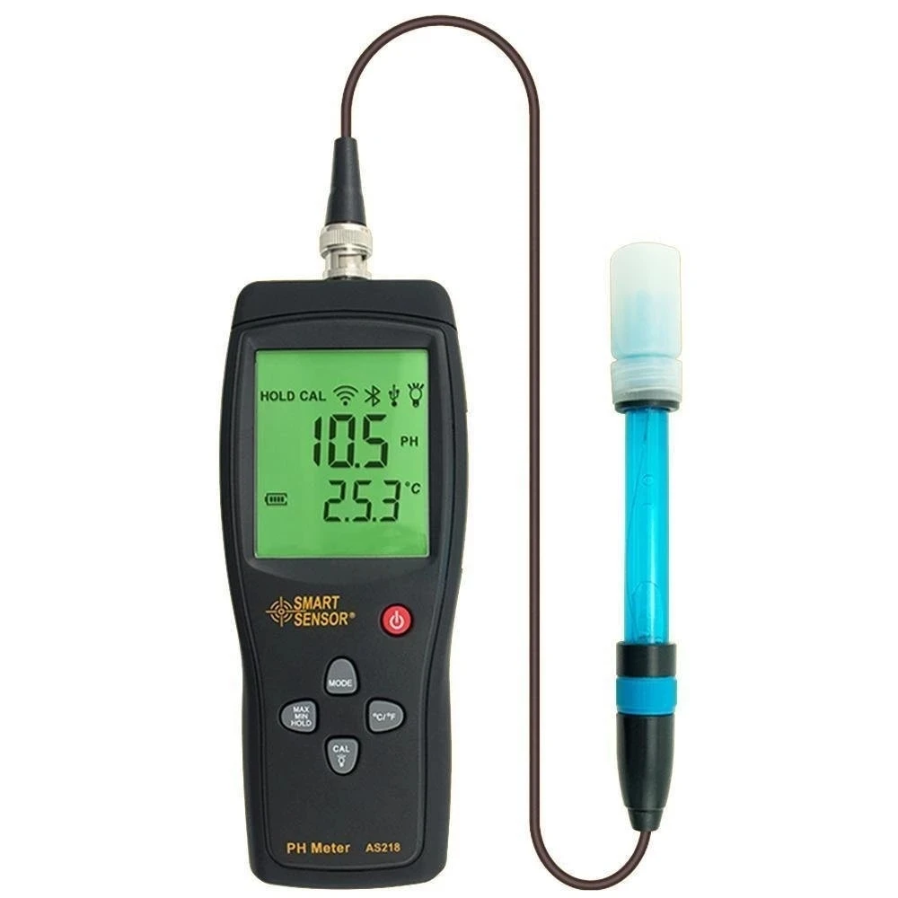 digital PH meter ph Meter PH tester SmartSensor AS218 0.00~14.00pH ...