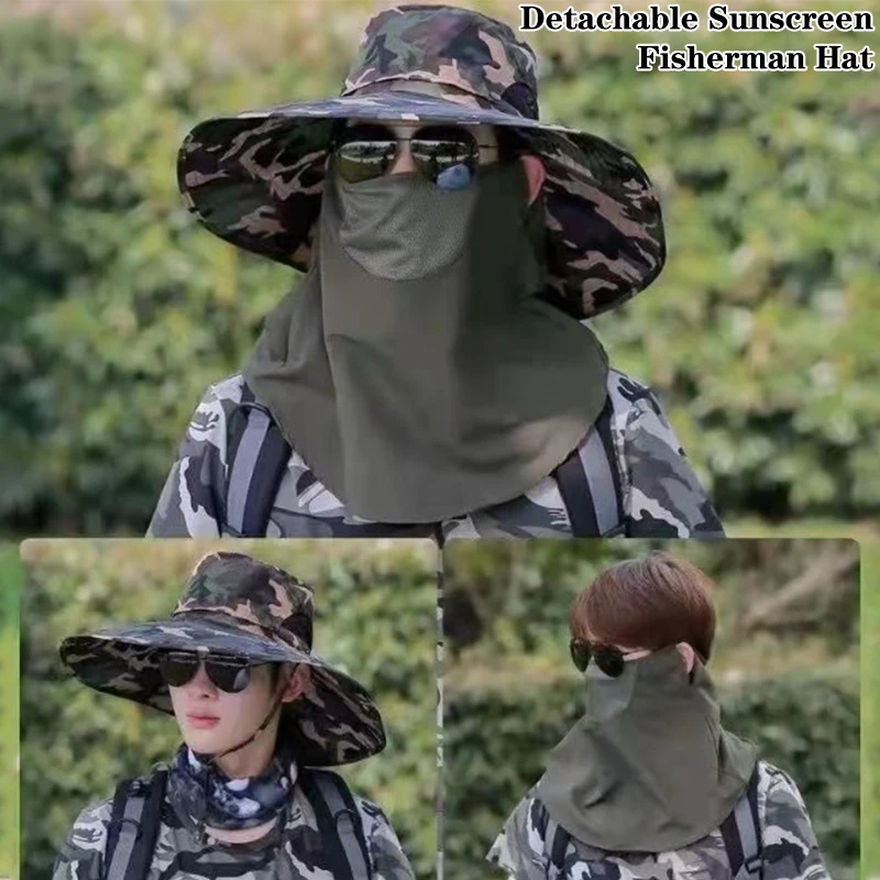 Wide-Brim-Detachable-Baseball-Hats-For-Men-Sun-Defender-Cooling-Neck ...