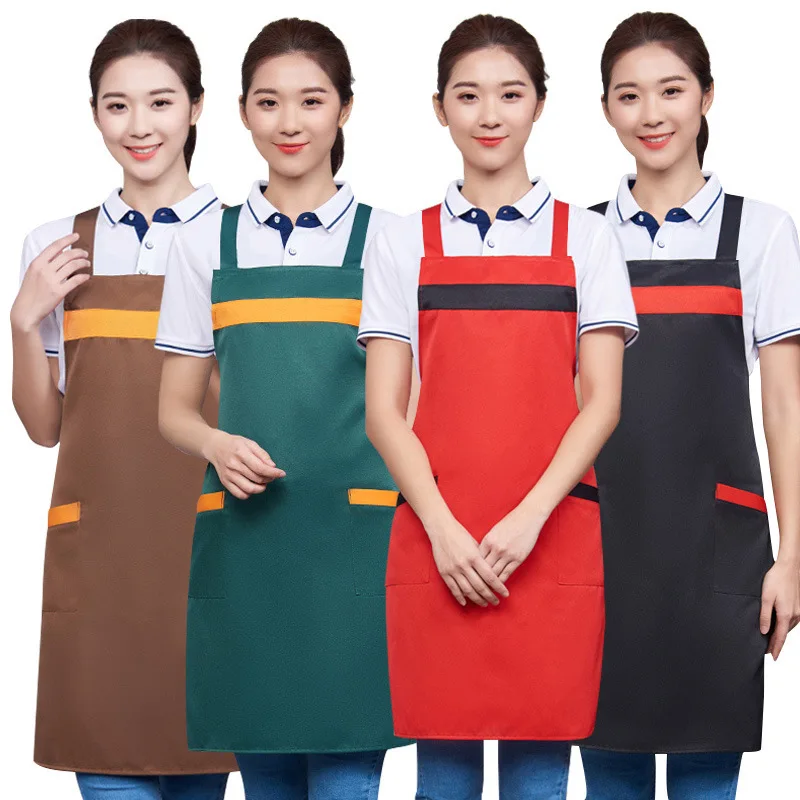 Polyester-Apron-Coverall-Fashion-Breathable-Kitchen-Household-Korean ...