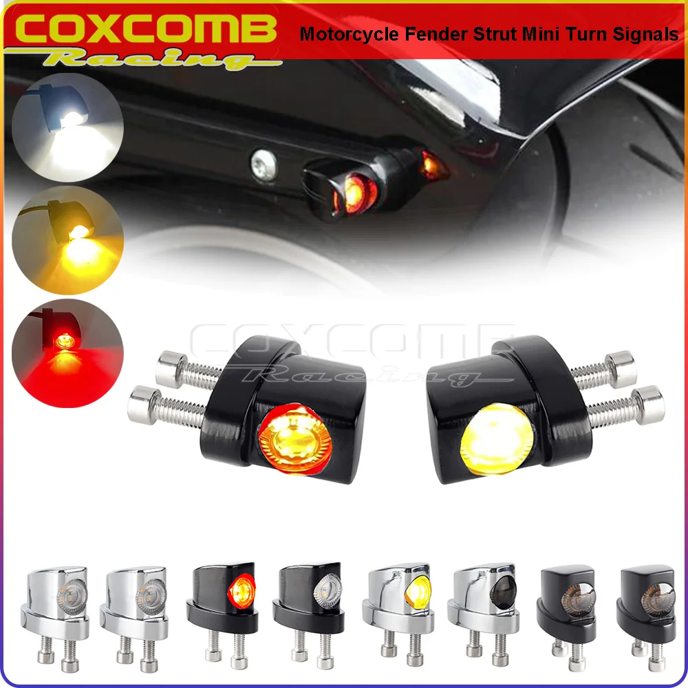 3-in-1 Mini Fender Strut LED Turn Signal Lights Tail Brake Blinker ...