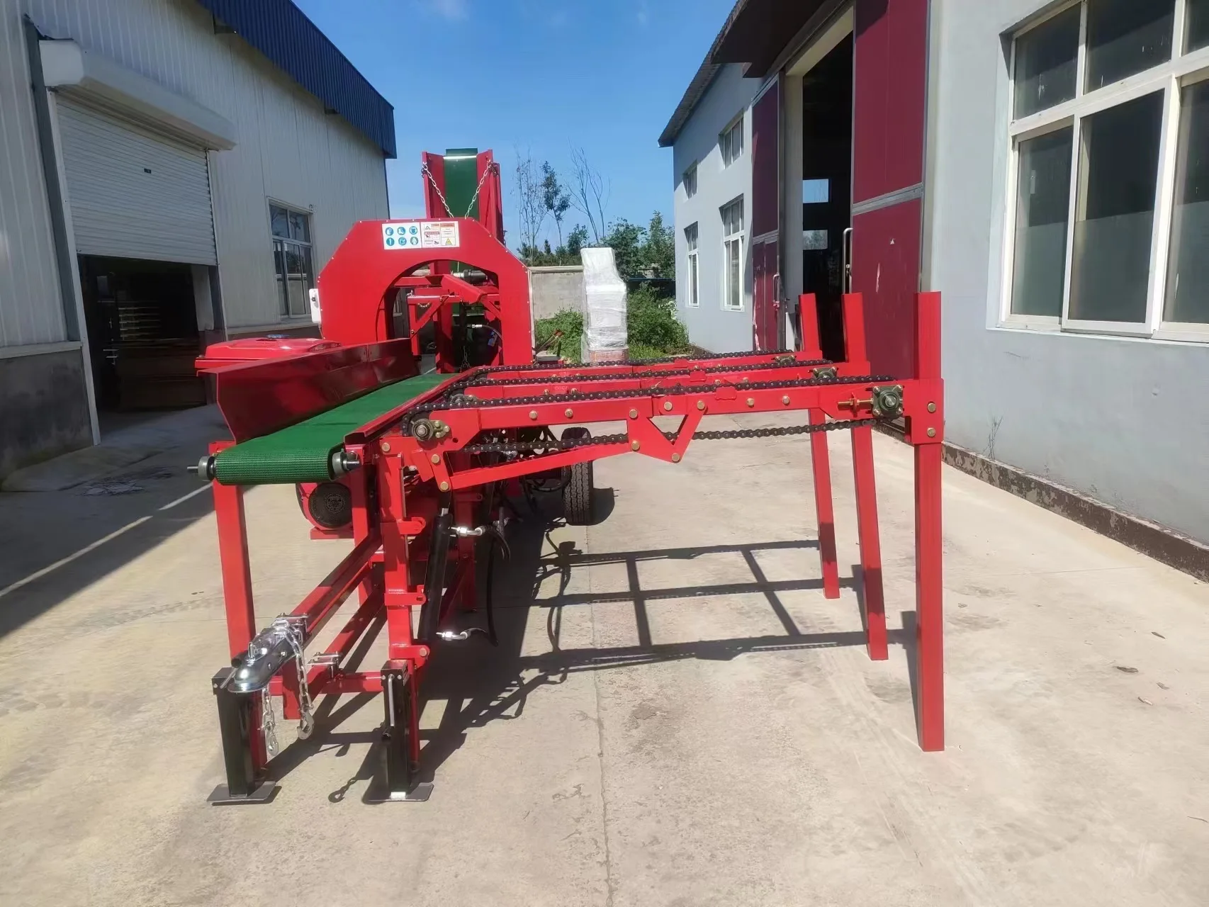 2024 New Design Fully Automatic Firewood Processor 35 ton Log Splitter ...