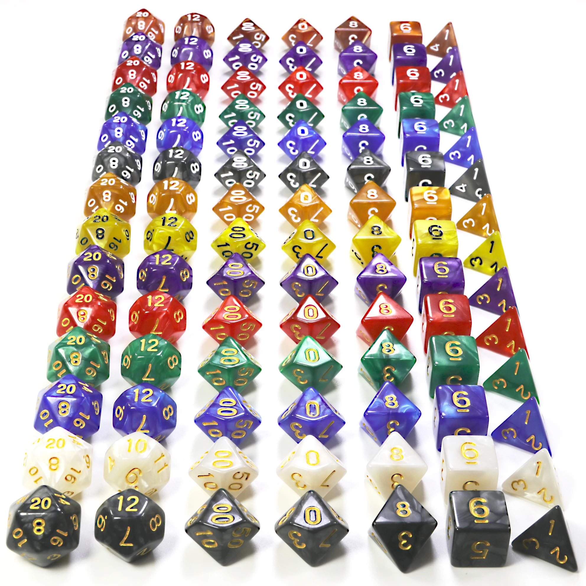 Custom Dice DND Marble Dice Various Colours Available And Beautiful ...