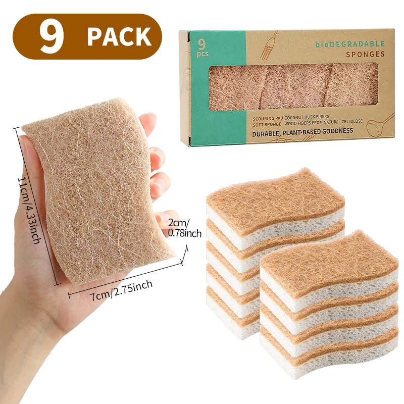Natural Sisal Wood Pulp Cotton for kitchen dishes cleaning ...