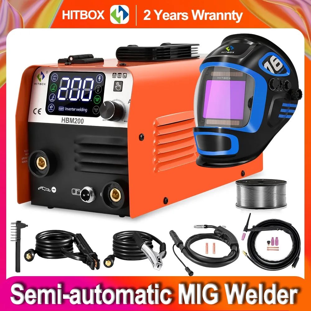 HITBOX-Semi-automatic-Welding-Machine-3-IN-1-HBM200-Airless-MIG-Welder ...
