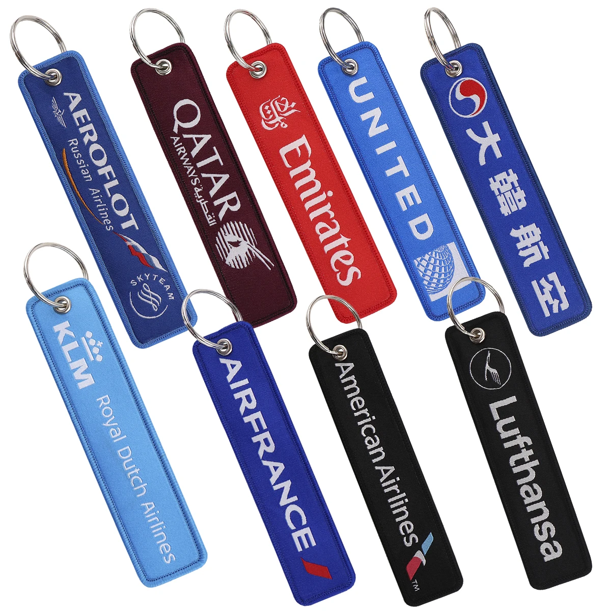 Russian Airlines Embroidery Key Fobs Pilot Key Tags Keychains for Women ...