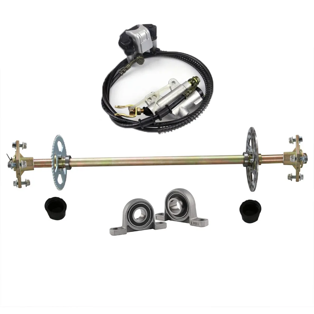Tdpro Go Kart Rear Axle Kit Brake Hub Disc Rotor T8f Chain Sproket ...