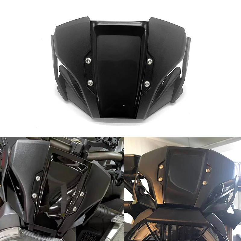 Motorcycle Windshield WindScreen Front Screen Wind Deflector Fit for ...