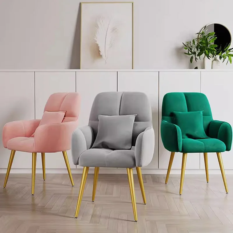 Office-Armrest-Stool-Bedroom-Under-Desk-Cushioned-Vanity-Chair-Nordic ...