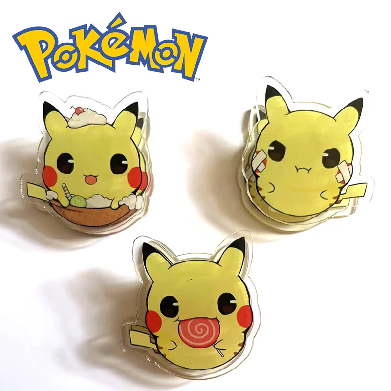 Pokemon PP Clip Pikachu Anime Figure PaperClip Kawaii Acrylic Binder ...