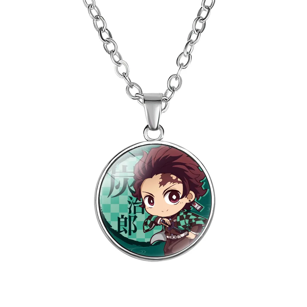 Demon Slayer Figure Necklace Nezuko Tanjirou Tomioka no Yaiba Blade of ...