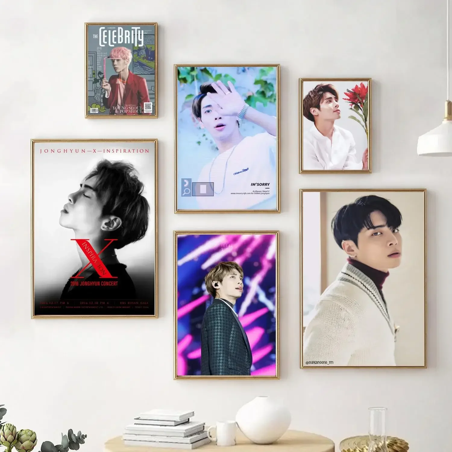 jonghyun-Poster-Decorative-Painting-Canvas-Poster-Wall-Art-Living-Room ...