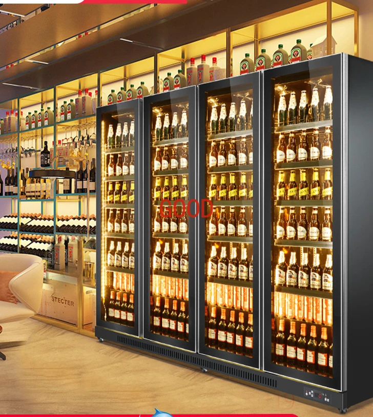 Beer-cabinet-bar-four-door-refrigerator-commercial-refrigerated-cabinet ...