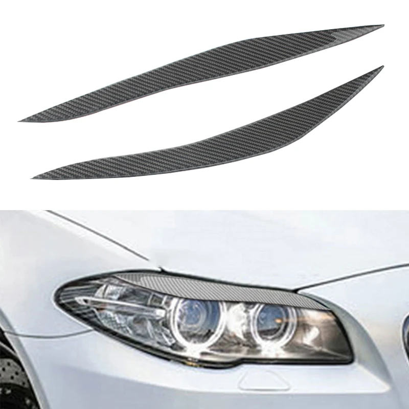 Car Headlight Eyebrow Eyelid Trim Eyebrows Eyelids Lids Abs Eyebrows ...