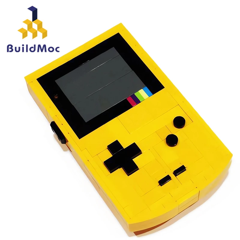 BuildMoc-Yellow-Mini-Games-Console-Building-Block-Set-New-Handheld ...
