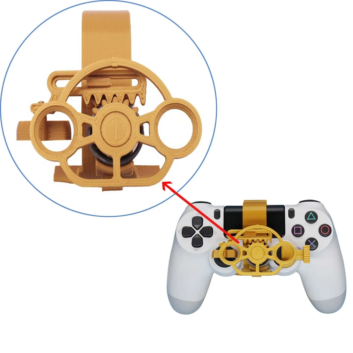 Gaming-Racing-Wheel-Mini-Steering-Game-Controller-for-Sony-PlayStation ...