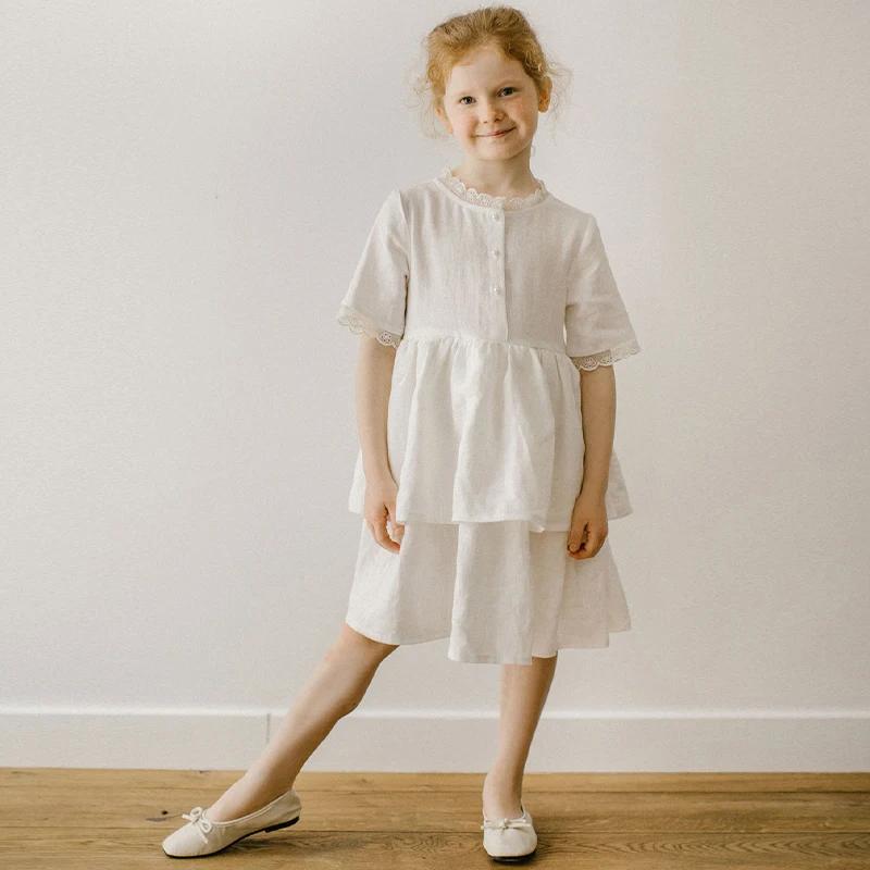 Linen Princess Dresses | Linen Girls Dress | Girls Casual Dresses ...