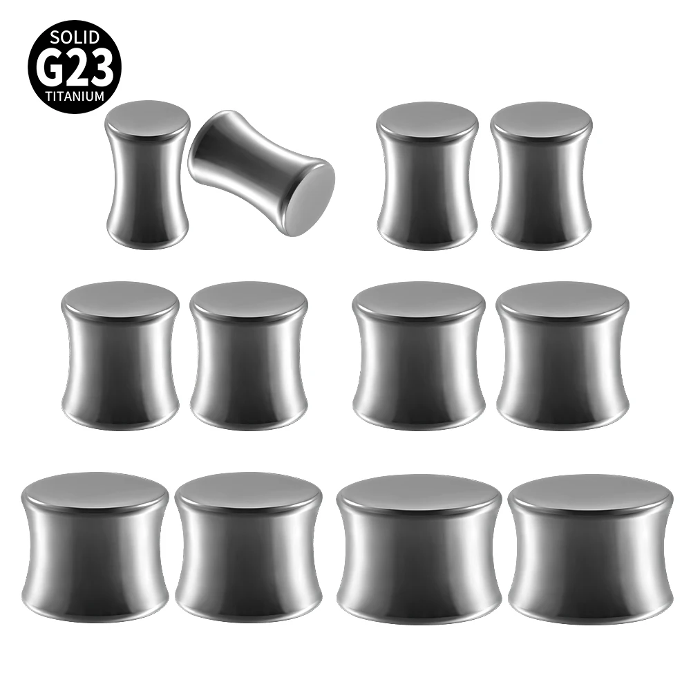 2pcs-G23-Titanium-Solid-Ear-Plug-Earing-Tunnel-Size-Stretcher-Saddle ...