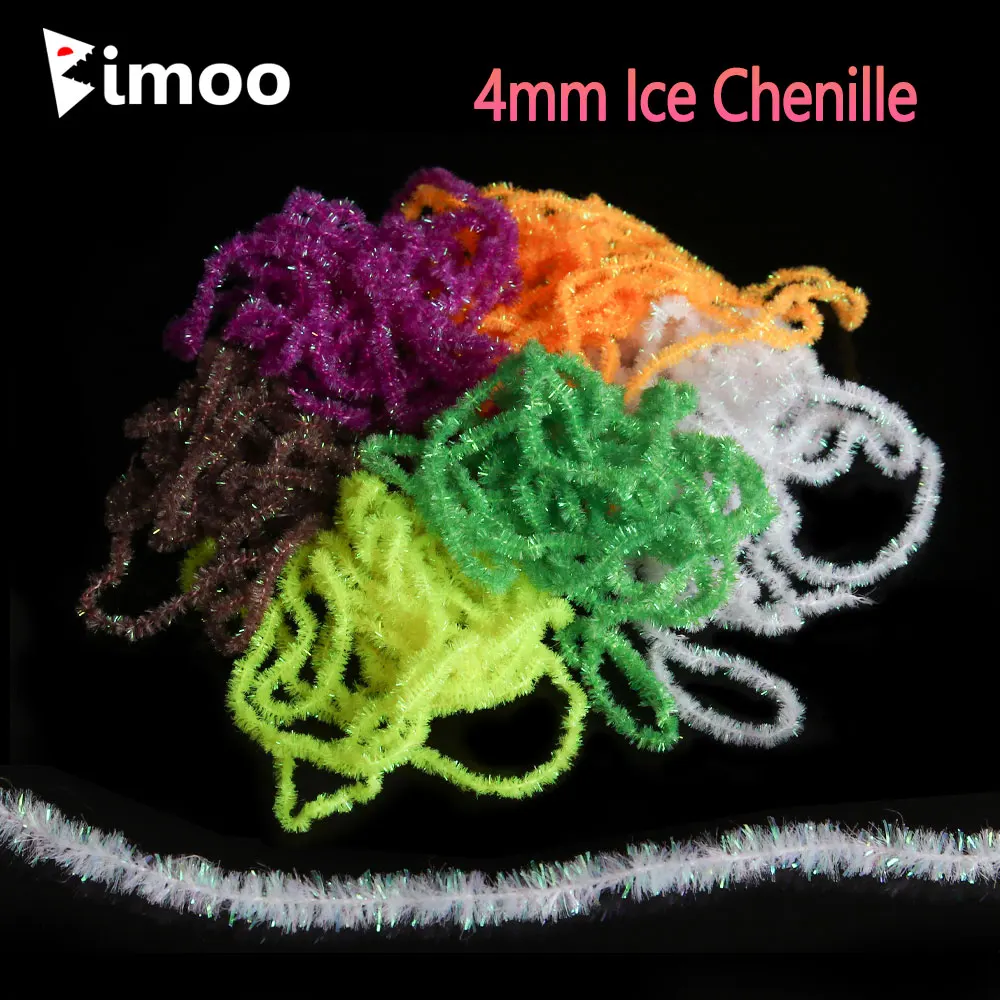 Bimoo-Fly-Tying-4mm-Ice-Chenille-Material-Nymphs-Streamer-Woolly-Bugger ...