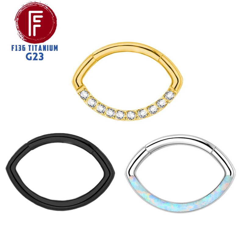 F136-Titanium-Tragus-piercing-Septum-Helix-Zircon-Cartilage-Eye-shape ...