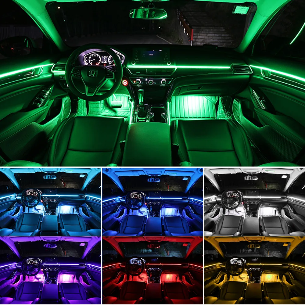 18-22-in-1-Light-Color-Rainbow-Symphony-Car-Interior-Ambient-Led-For ...