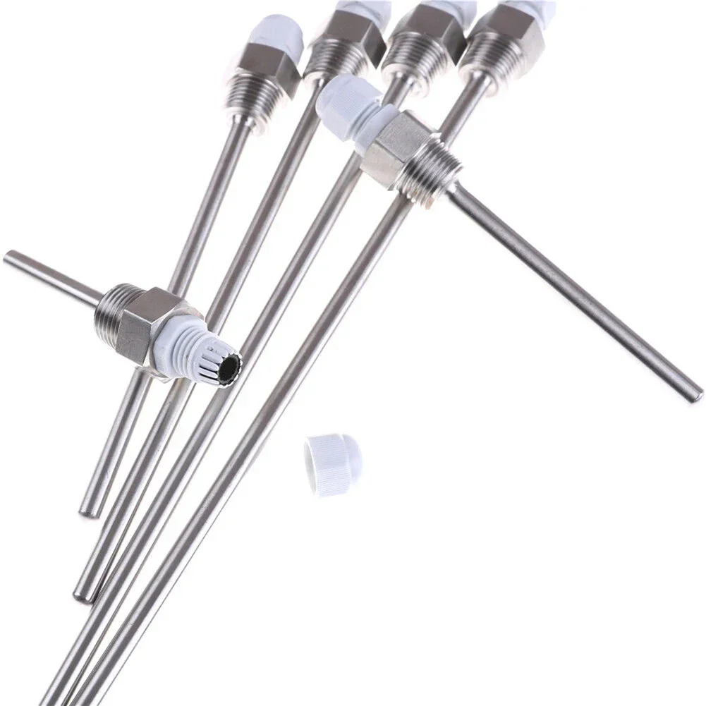 1Pc Sensor Housing 4-way Stainless Steel Thermowell 1/2"NPT Threads ...
