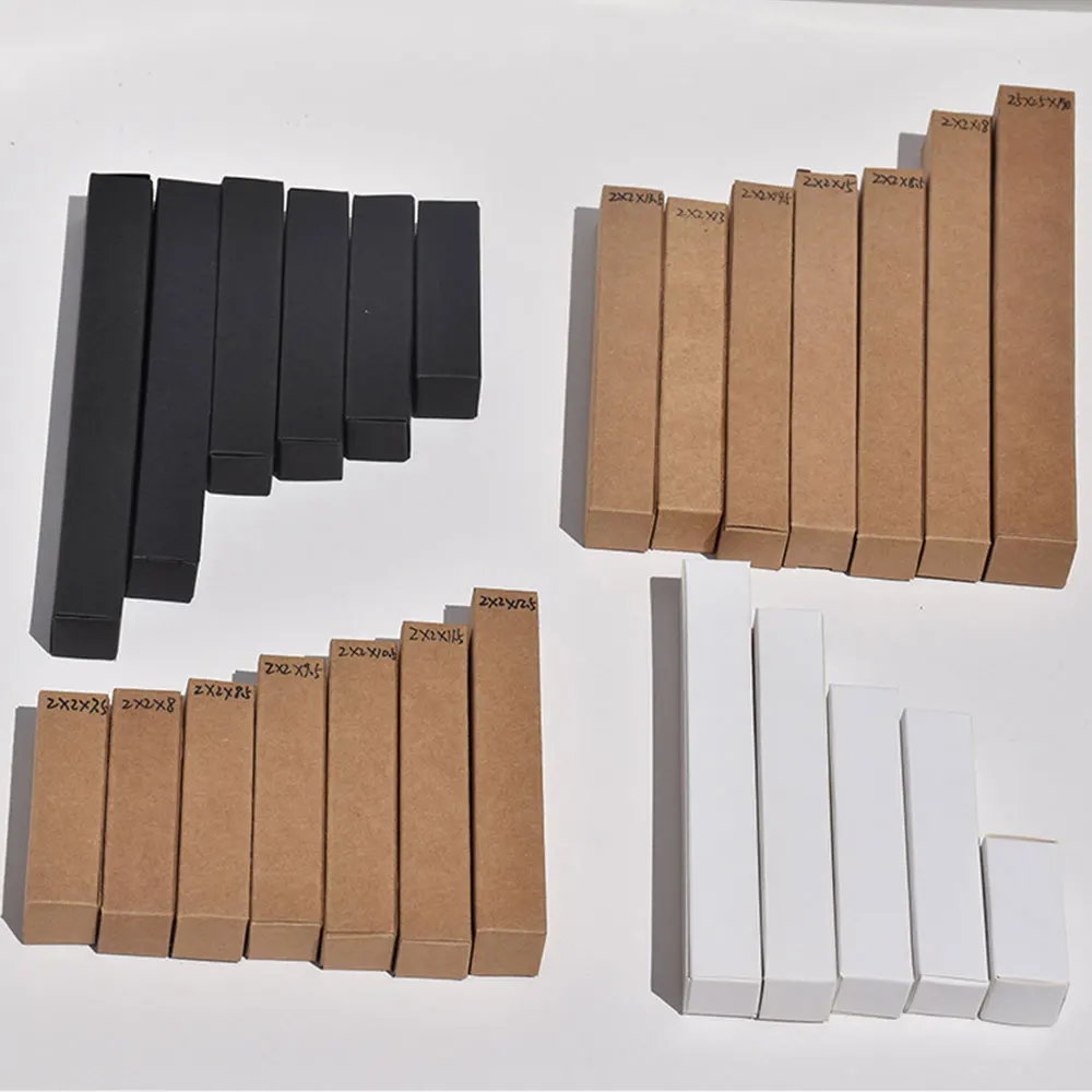 100pcs-White-Paper-Tube-Packaging-Box-Blank-Rectangular-Cardboard-Box ...