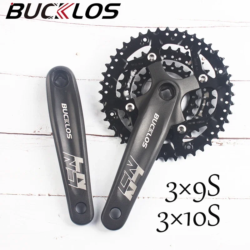 BUCKLOS-MTB-Bicycle-Crankset-104-64BCD-Bike-Chainring-22T-32T-44T-Aluminum-Alloy-Crank-Single ...