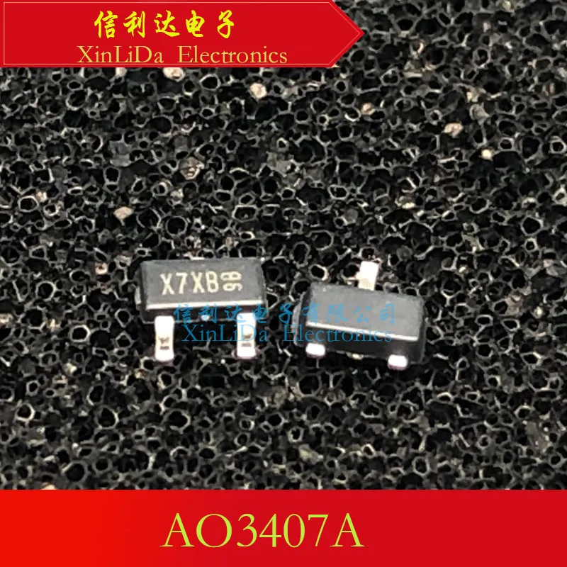 AO3407A AO3407 Marking Code:X7XB SOT23 P Channel 30V 4.3A Mosfet New ...