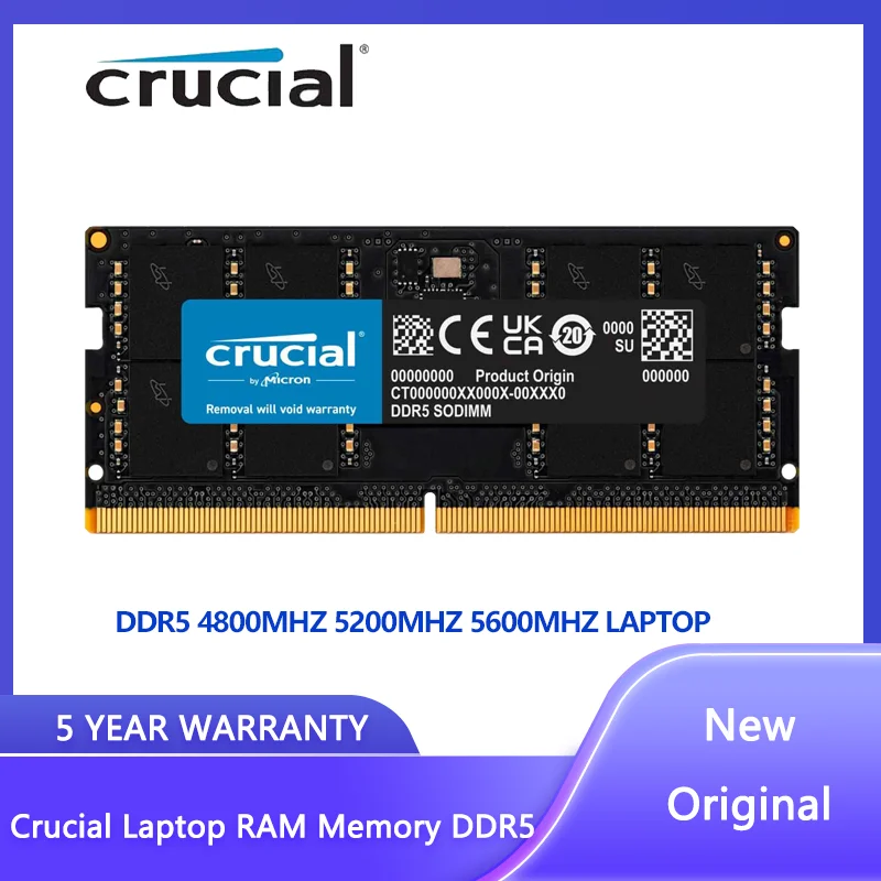 Crucial-Laptop-RAM-Memory-DDR5-16GB-32GB-48G-4800MHz-5200MHz-5600MHz-1 ...