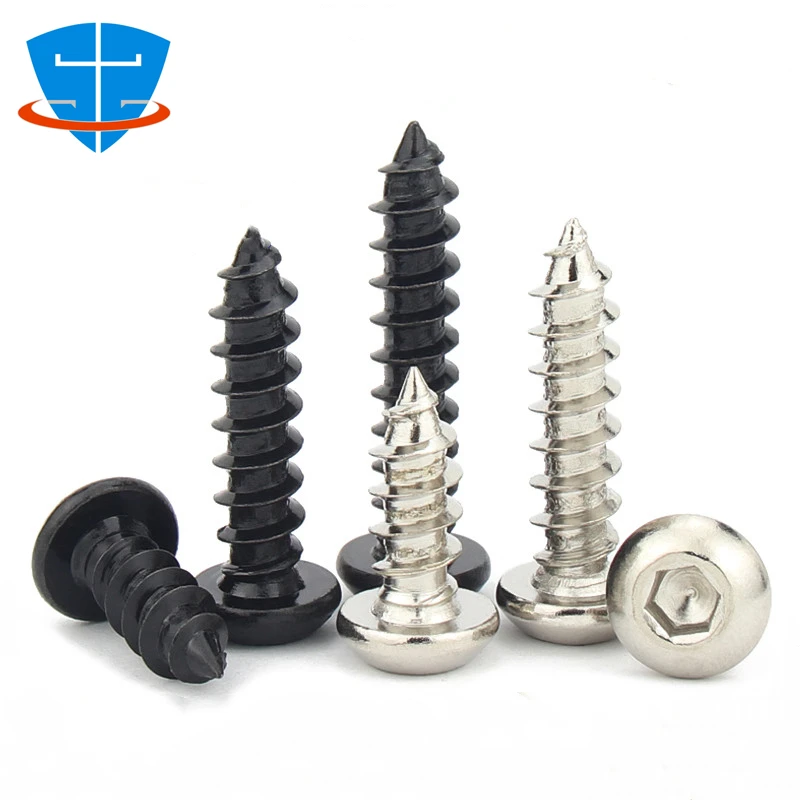 Tapping Screw Hexagon M6 | Round Pan Head Self Tapping Screw - M3 M4 M5 ...