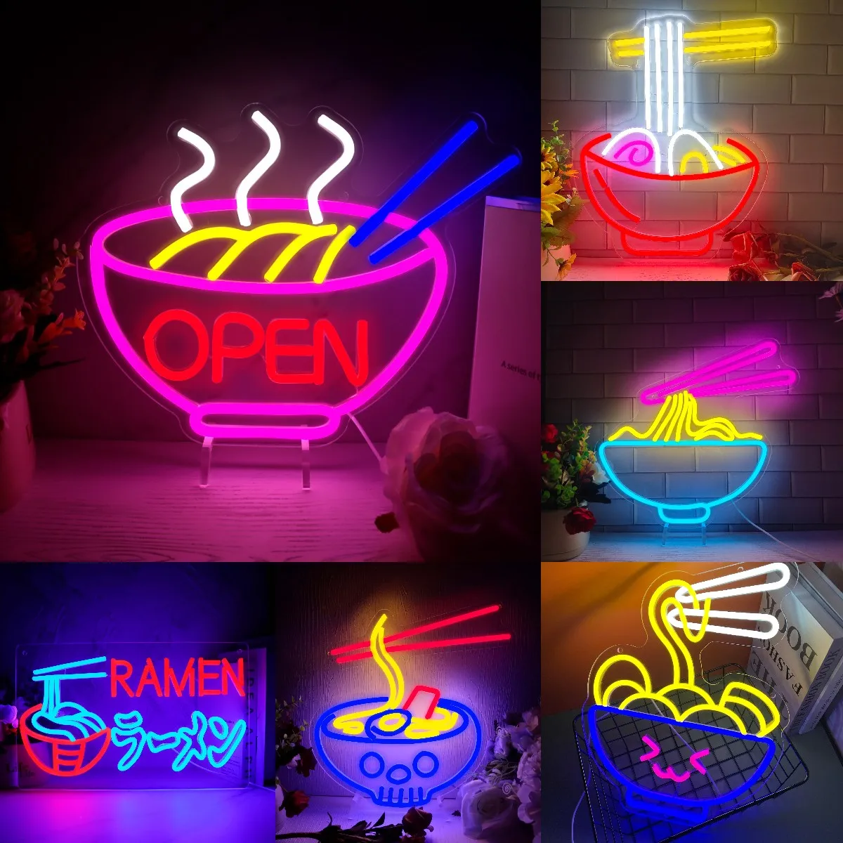 Ramen-Neon-LED-Sign-para-Wall-Decor-Light-Up-Noodle-Signs-Restaurante ...