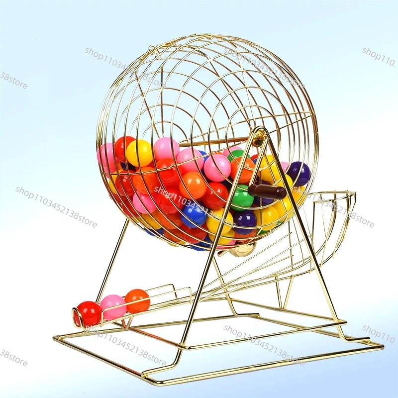 Metal Manual Lottery Machine Double Color Ball Lottery Machine Lucky ...