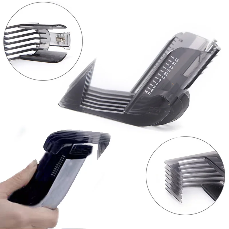 1PCS Black Hair Clippers Beard Trimmer Comb Attachment For Philips QC5130 QC5105 QC5115 QC5120 ...