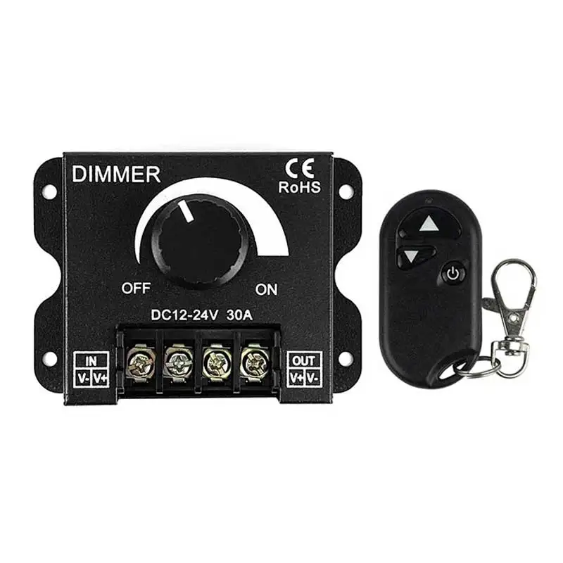 3-key-Knob-Dimmer-DC12-24V-30A-High-Power-LED-Strip-Light-PWM-Dimming ...