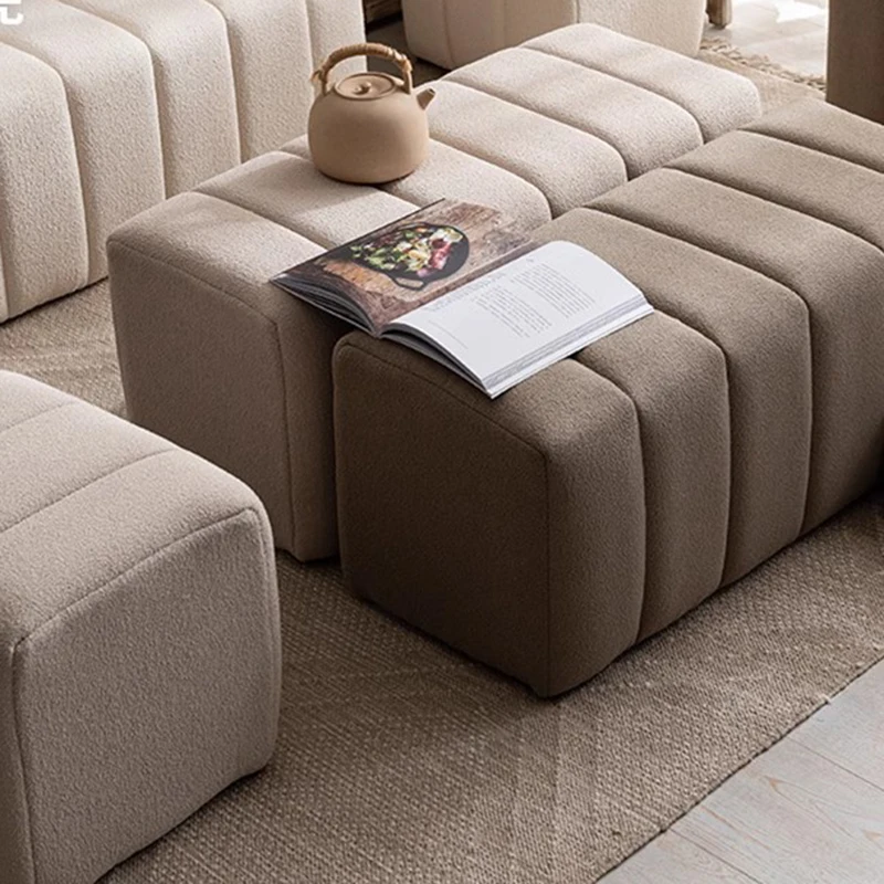 Grey-Hallway-Foot-Stool-Puffs-Bedroom-Nordic-Children-Beauty-Vintage ...