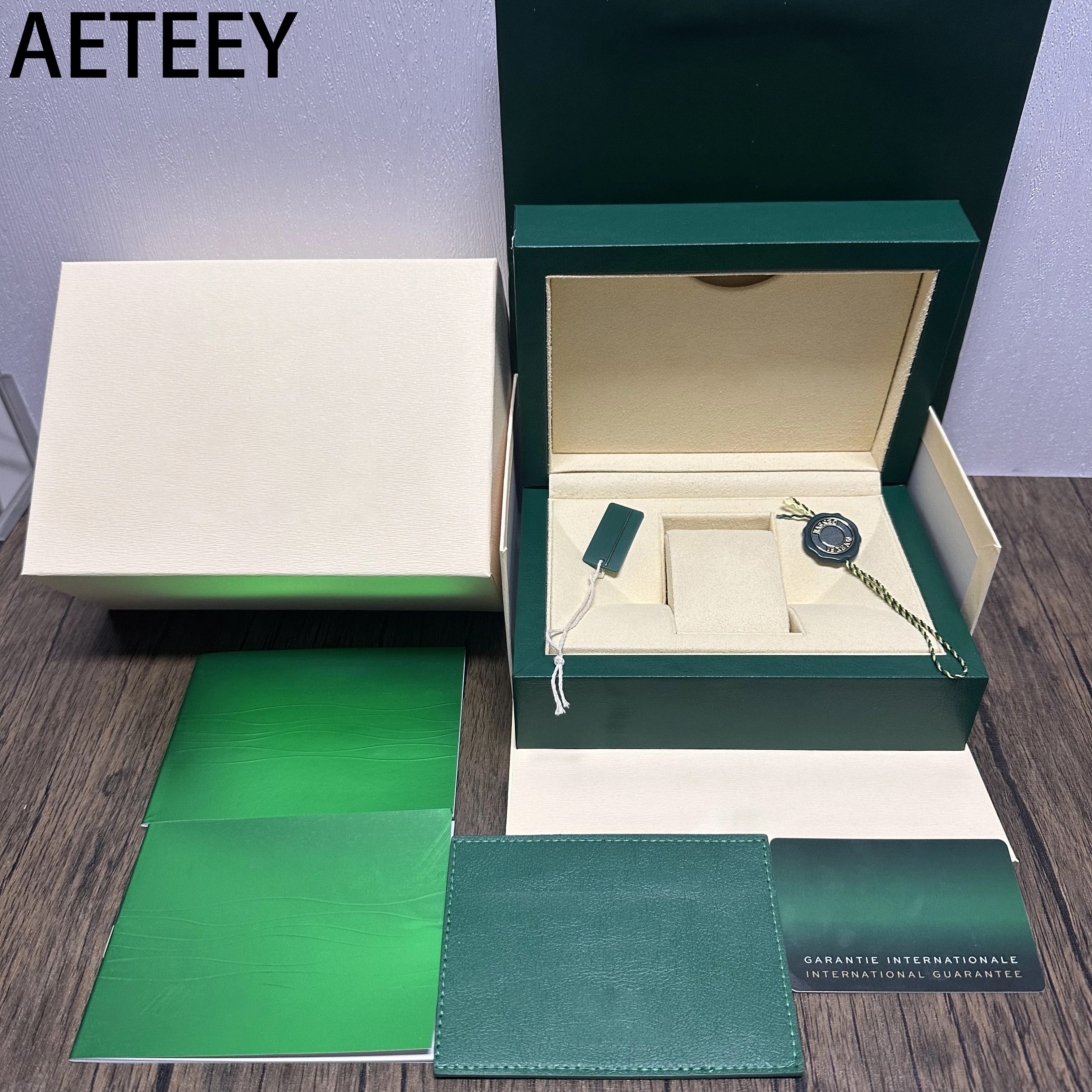 Top-Quality-Green-Watch-Box-with-Original-Wooden-Gift-Case-Luxury-Brand ...