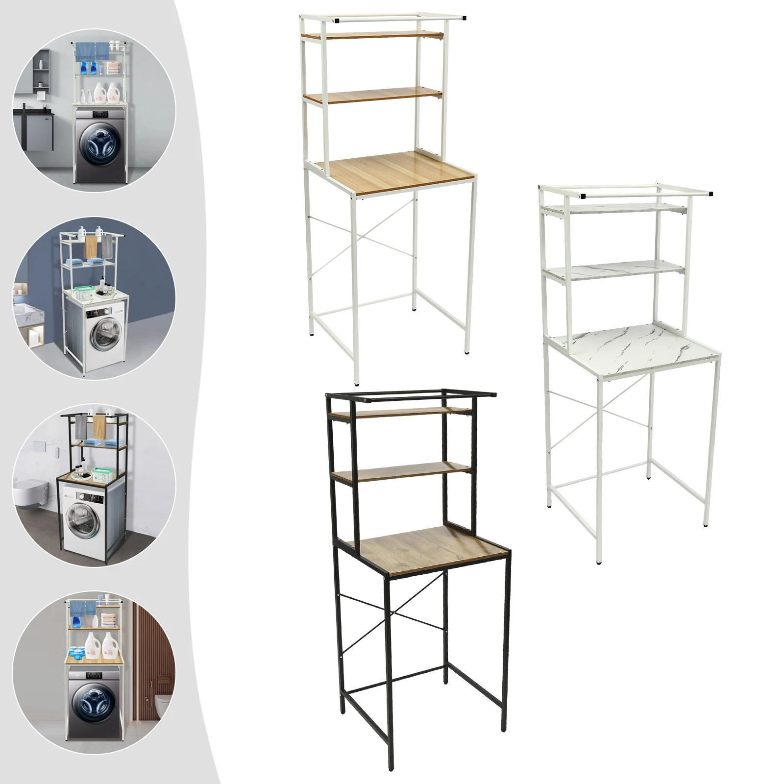 Washer-and-Dryer-Storage-Shelf-Bathroom-Space-Saving-Organizer-Standing ...