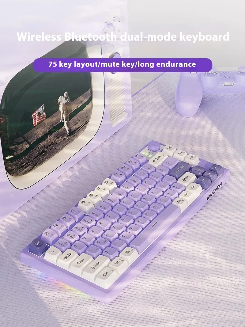 Pioneer-V75-Wireless-Bluetooth-Keyboard-Silent-Mechanical-Touch-Rgb ...