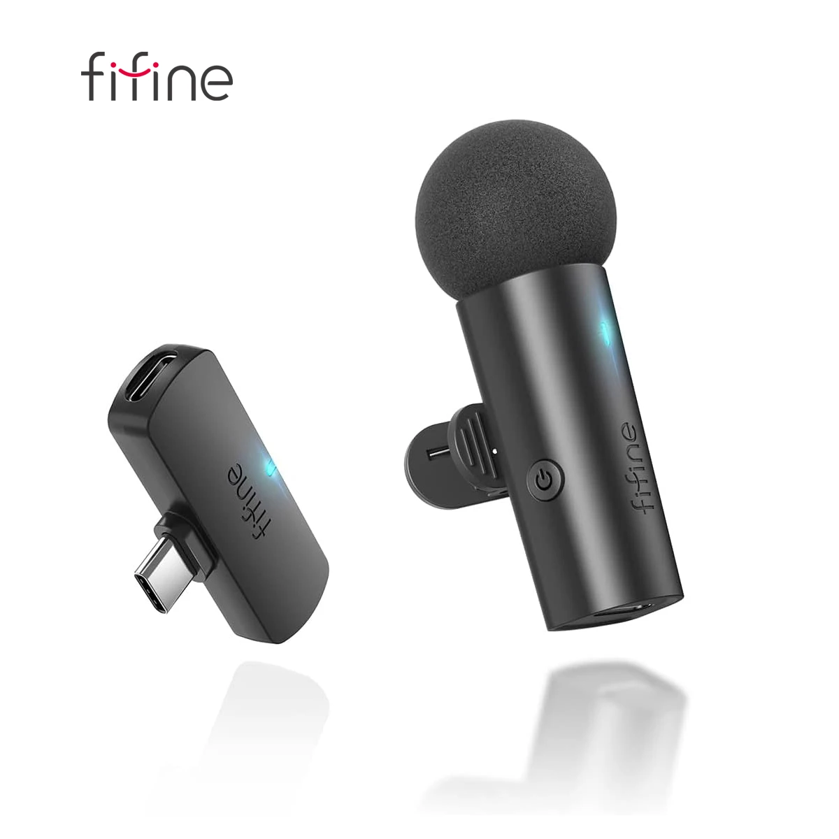 FIFINE-Wireless-Lavalier-Microphone-for-Phone-Tablet-Type-C-Condenser ...