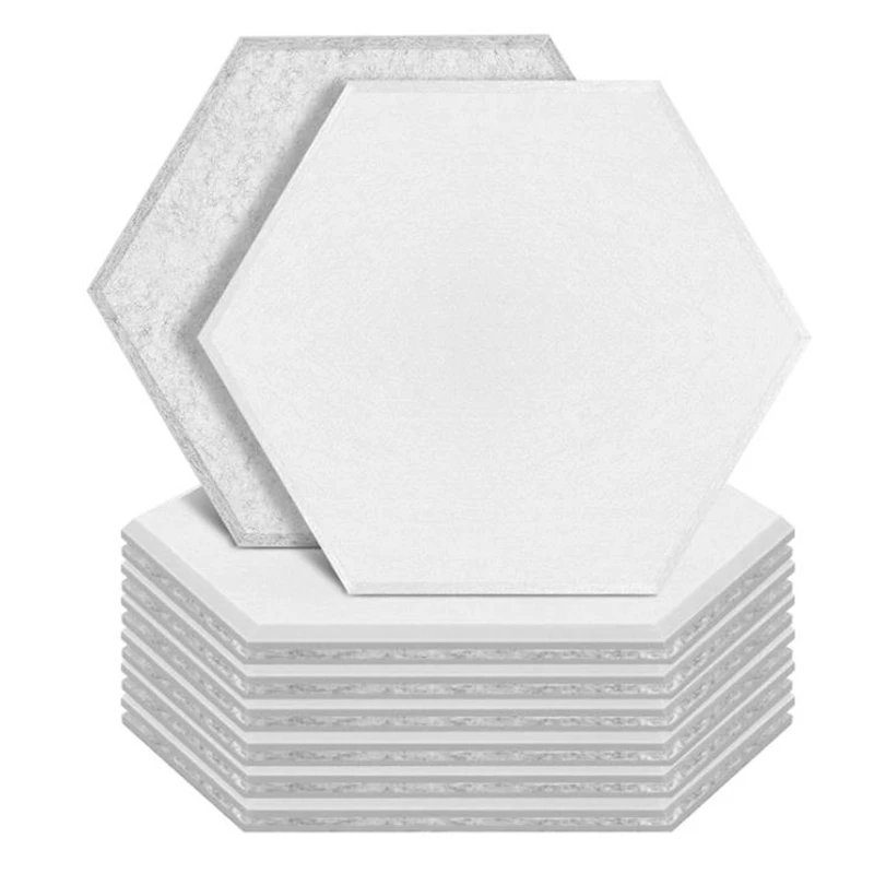 12-Pcs-Hexagon-Acoustic-Panels-Beveled-Edge-Sound-Proof-Foam-Panels ...