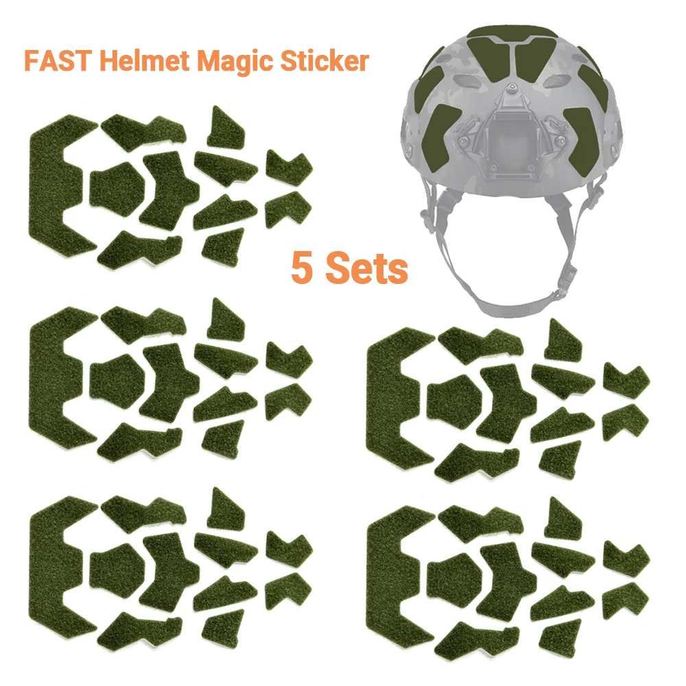 5 sets Tactical FAST Helmet Velcro 11Pcs/set Hook and Loop Super High ...