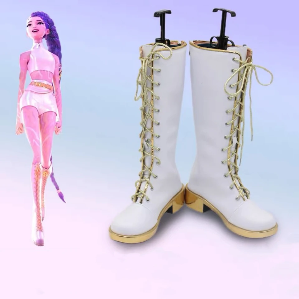 Zoey Costume Kpop Demon Hunters Mira Zoey Rumi Cosplay Costume Shoes Handmade Rumi Costume