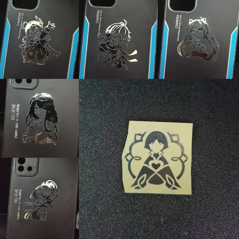 Genshin Impact Scaramouche 's Stella Fortuna Stickers 3D Aluminum Metal ...