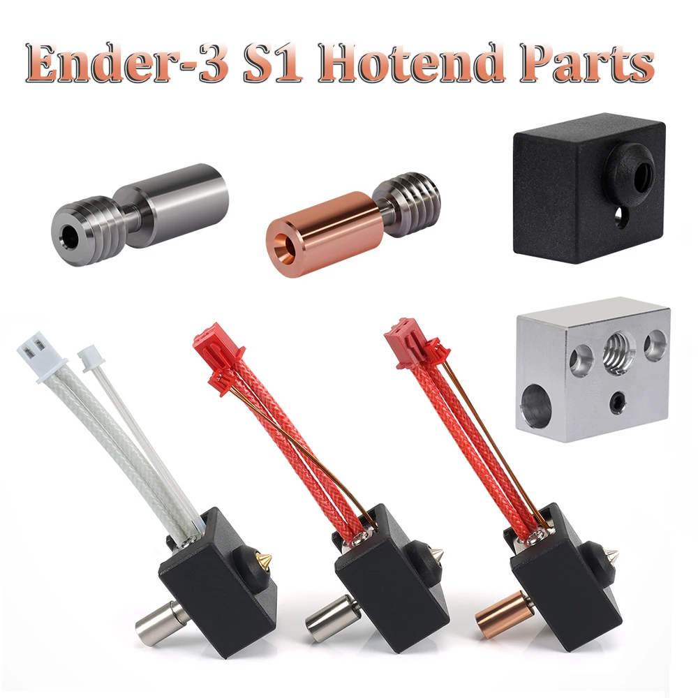 Pièces d'imprimante 3D supérieures Ender-3 S1 Hotend bimétallique ...