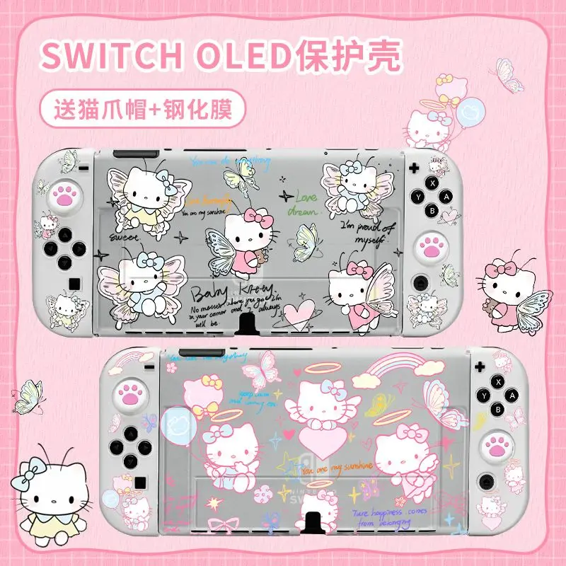 Funda-protectora-Kawaii-Sanrio-Hello-Kitty-My-Melody-Kuromi-Nintendo ...