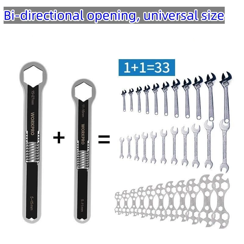 MultiFunction-Adjustable-Spanner-5-27mm-sizes-Spanner-Universal-Double ...