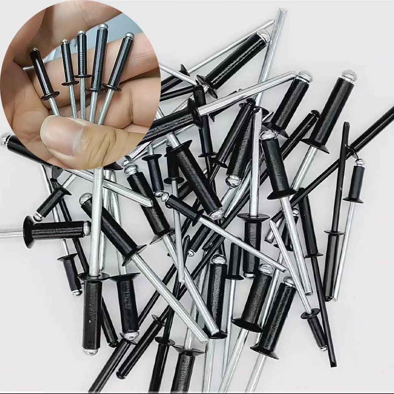 M2.4 M3 M3.2 M4 M5 Aluminum Alloy Exhaust Pull Rivet Black Countersunk ...