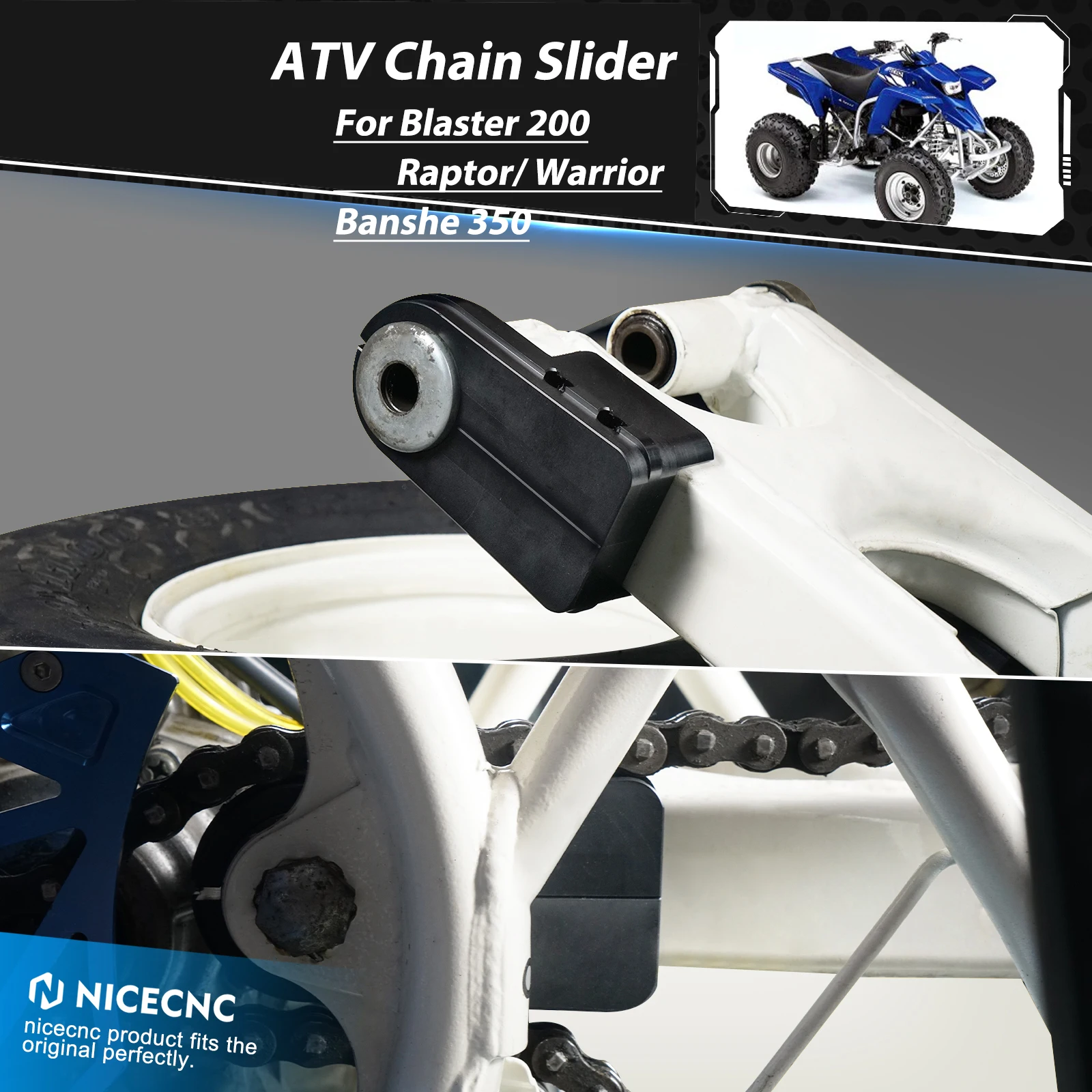For-Blaster-200-1988-2006-ATV-Chain-Slider-For-Yamaha-Raptor-350 ...